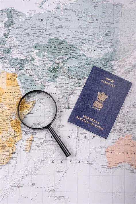 Indian Citizen Passport A Document For Travelling Stock Image Image