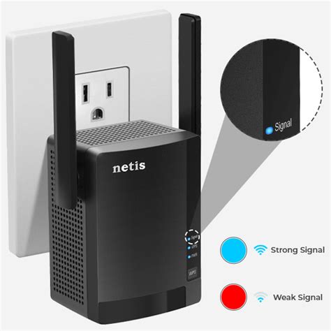 Netis E AC Wireless Dual Band Range WiFi Extender With WPS One Button Setup High Gain