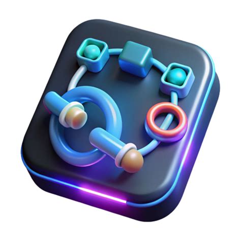 Abstract Render Of Interconnected Colorful Shapes 55327871 Png