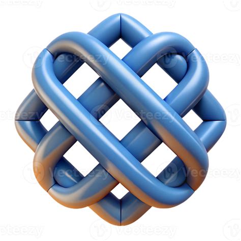 Dramatic Distinctive Geometric Pattern Of Interlocking Squares Clean Lines Flat Color With