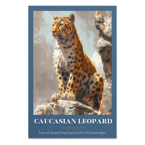 Endangered Animal Poster Etsy