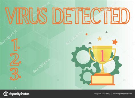Text Caption Presenting Virus Detected Business Approach A Computer Program Used To Prevent And