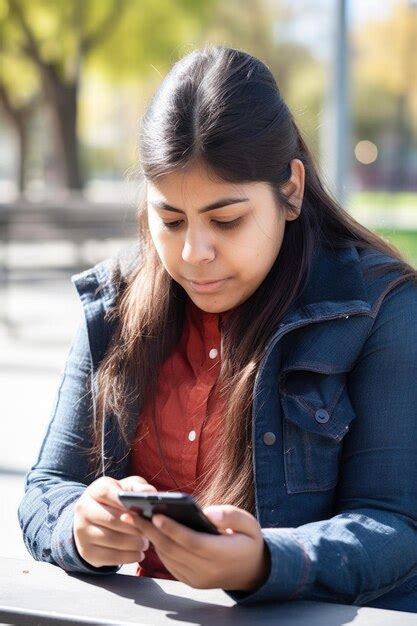 Premium Ai Image A Young Woman With A Visible Disability Using Her Smart Phone Created With