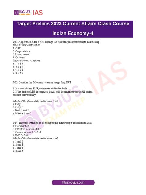 Byjus Exam Prep Ias Indian Economy 4 Pdf Special Drawing Rights