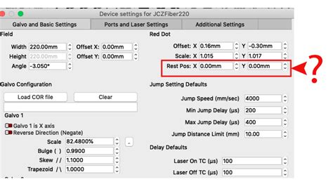 Galvo Lens Calibration Setting Lightburn Software Questions