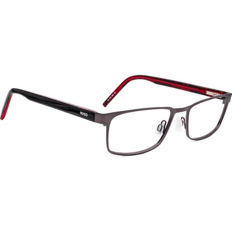 Hugo Boss Eyeglasses Hg 1075 R80 Gunmetalblackred R Gem