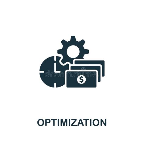 Optimization Icon Monochrome Simple Line Data Science Icon For