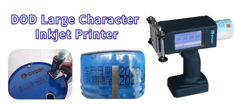 Application Advantages Of Dod Large Character Handheld Inkjet Printer