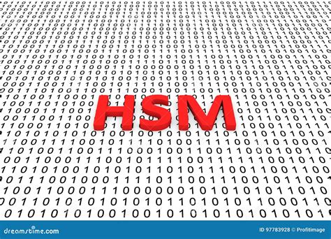 Hsm Stock Illustration Illustration Of Computer Signature 97783928