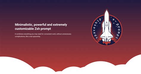 Minimalistic Powerful And Extremely Customizable Zsh Prompt Spaceship