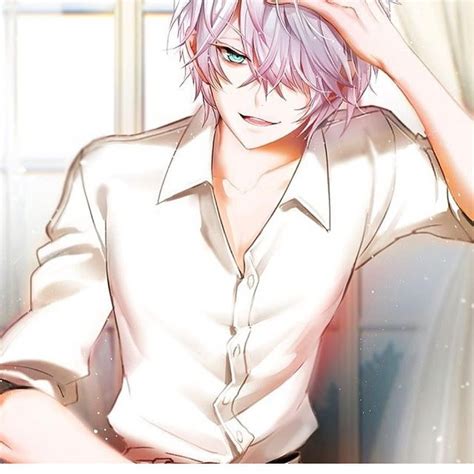 Беловолосый парень аниме хладнокровный Zefirka Club фото и картинки