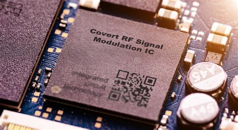 Covert Rf Signal Modulation Ic Enables Undetectable Radio Signal Transmissions Stock Image