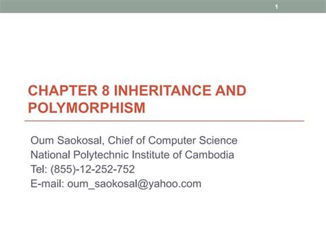 Java Programming Polymorphism Ppt