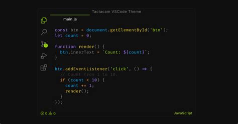 tactacam vscode theme by starscope vs code themes