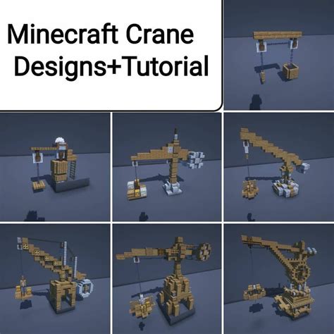 Minecraft Builds On Instagram Minecraft Crane Designs With Tutorials By Timtenth Buildings