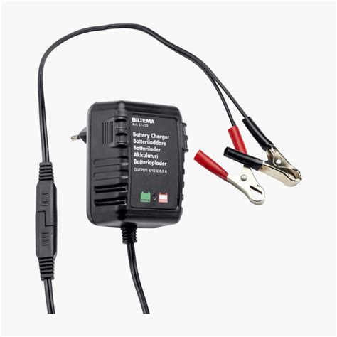 Batterilader 6 12 V 0 5 A Biltema Dk
