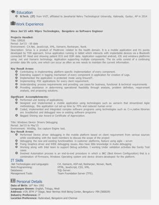 HariKrishna 2 Year Dotnet Profile PDF