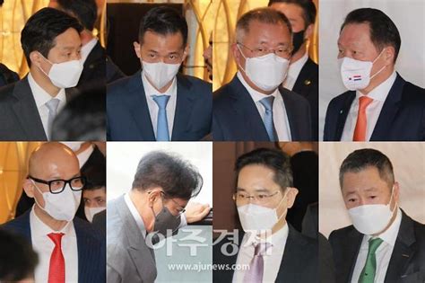 [포토] 미스터 에브리씽 빈 살만 만난 재계 총수 8인 아주경제