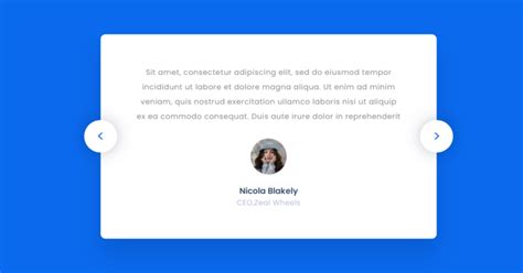 Create Testimonial Slider Using Html Css And Javascript