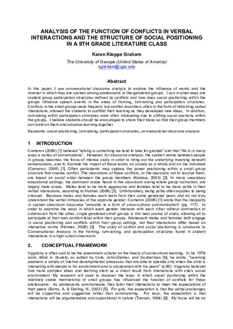 Pdf Analysis Of Narrative Text Using Systemic Functional Linguistics