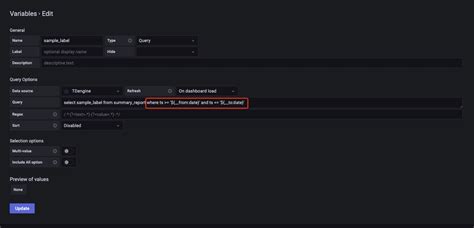 Grafana815，高版本grafana中变量无法进行时间范围筛选 · Issue 70 · Taosdatagrafanaplugin · Github