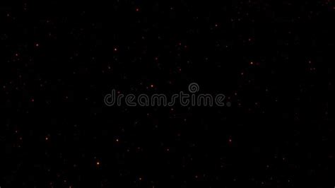 Loop Gold Stars Particles Flying On Black Abstract Background Stock Footage Video Of Digital