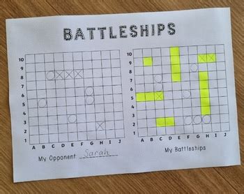 Battleship Coordinate Game By First Light TPT