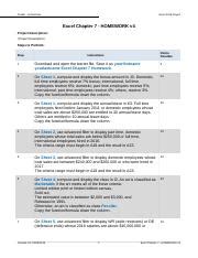 Excel Chapter HOMEWORK V Instructions Docx Grader Instructions Excel Project Excel