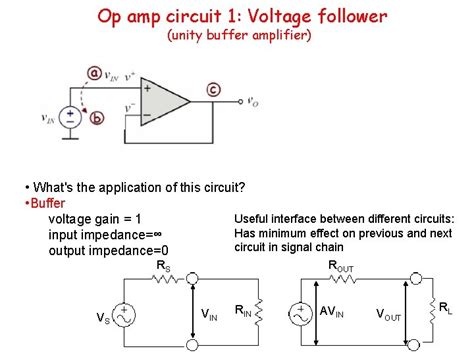 High Input Impedance Op Buffer Amplifier