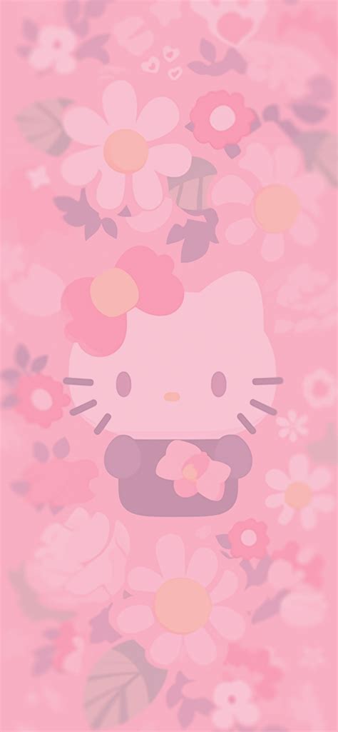 Hello Kitty Pink Background