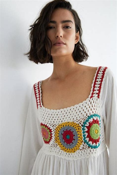 Dresses Crochet Long Sleeve Mini Dress Warehouse