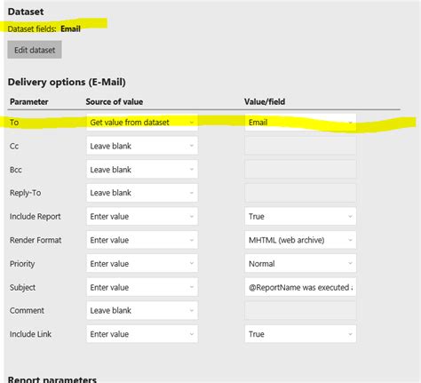 T Sql Data Driven Subscription Query Parameters In Ssrs Database