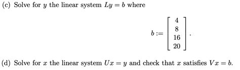 Solved 2 We Consider The Following Vandermonde Matrix Of