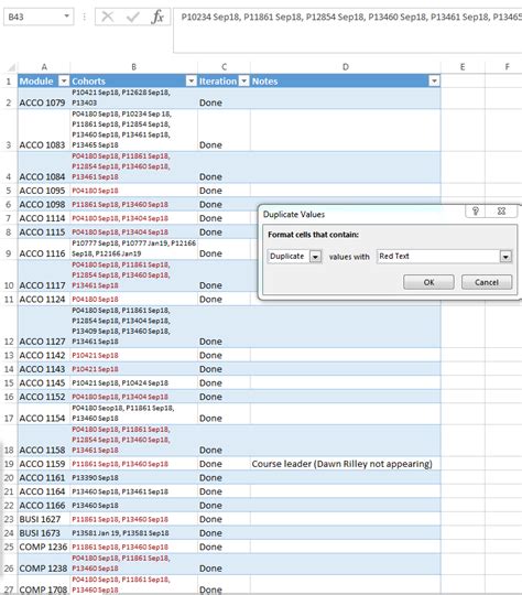 Is It Possible To Highlight Duplicate Text Rather Than Cells Rexcel