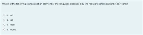 solved the regular expression 0 10 denotes the same set