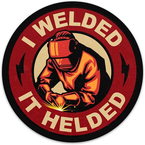 3pcs Cool Stickers American Welder Welding Welder Decal
