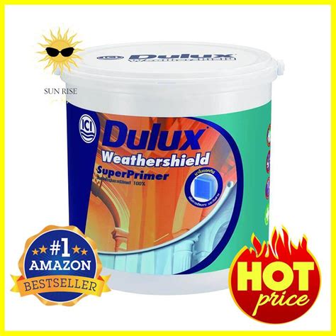 สีรองพื้นปูนใหม่ Dulux Weathershield Super Primer 1 แกลลอน 3 8 ลิตร New Plaster Primer Dulux