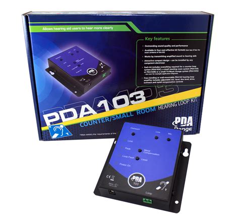 PDA C M Free Standing Counter Hearing Loop System