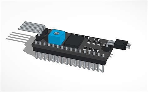 3d Design Copy Of Modulo I2c Lcd 1602 Tinkercad