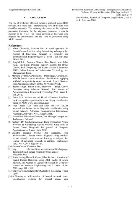 An Approach For Breast Cancer Classification Using Neural Networks Docx Cancer Diseases