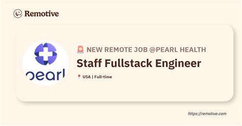 Hiring Staff Fullstack Engineer Pearl Health