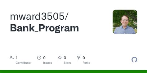 Github Mward3505bankprogram