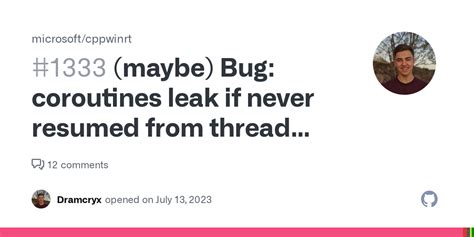 Maybe Bug Coroutines Leak If Never Resumed From Thread Pool