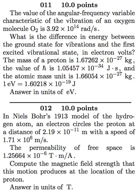 Solved Points The Value Of The Angular Frequency Chegg