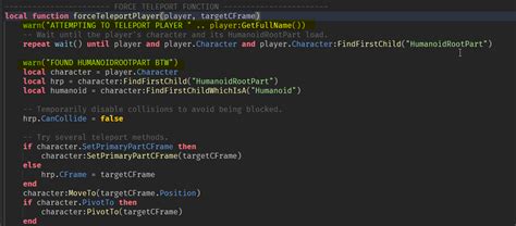Script Teleports Everyone Except The Owner Scripting Support Developer Forum Roblox