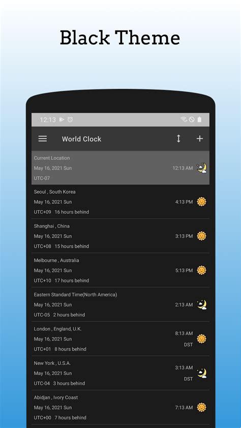 World Clock Timezone Widget Apk For Android Download