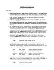 COSC 360 Lab 1 Pdf COSC 360 Web Programming Lab 1 Intro To HTML