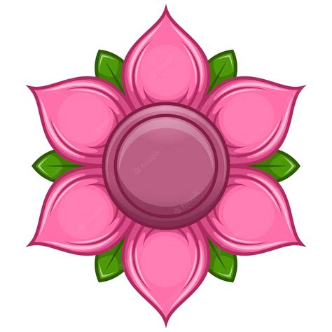 Diseño De Vector De Flor De Loto Vector Premium