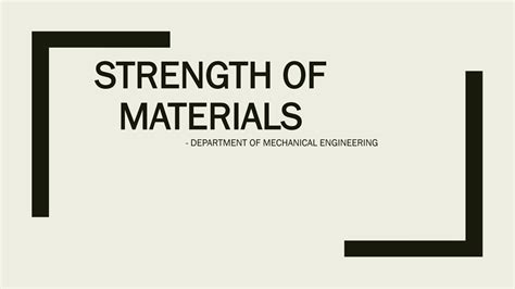 SOLUTION Strength Of Materials Problem Solving Explained Studypool