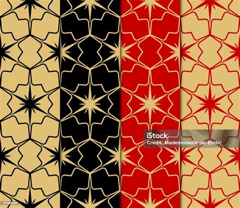 현대적인 스타일의 장식으로 완벽 한 기하학적 패턴의 컬러 배경을 설정 합니다 벽지 책 커버 직물 스크랩북에 대 한 노랑에 대한 스톡 벡터 아트 및 기타 이미지 Istock